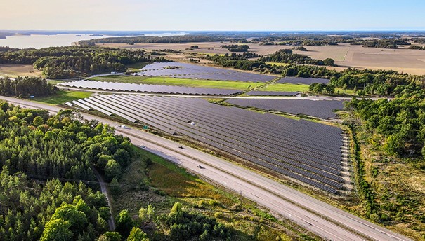 Solcellspark i Strängnäs